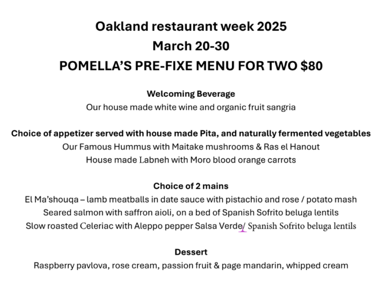 Oakland Restaurant Week 2025 - Main Street Launch.org